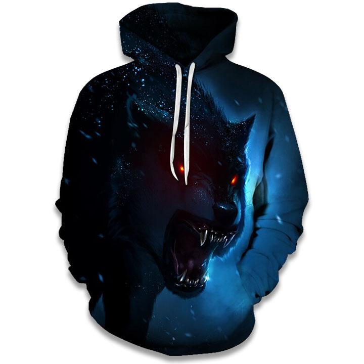 Sweat à Capuche Loup Garou & Passion Loup